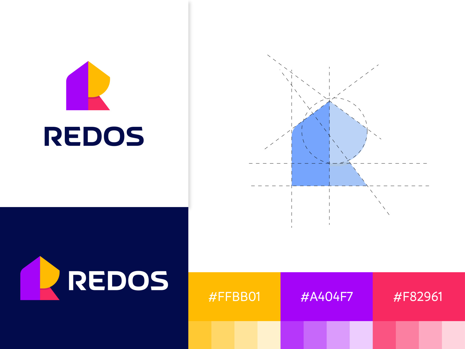 R Letter Mark Logo design by Masuder Rahman on Dribbble