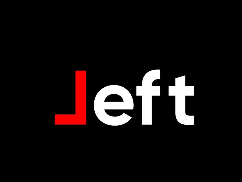 Typography concept of Left logo by Ali Ckreative on Dribbble