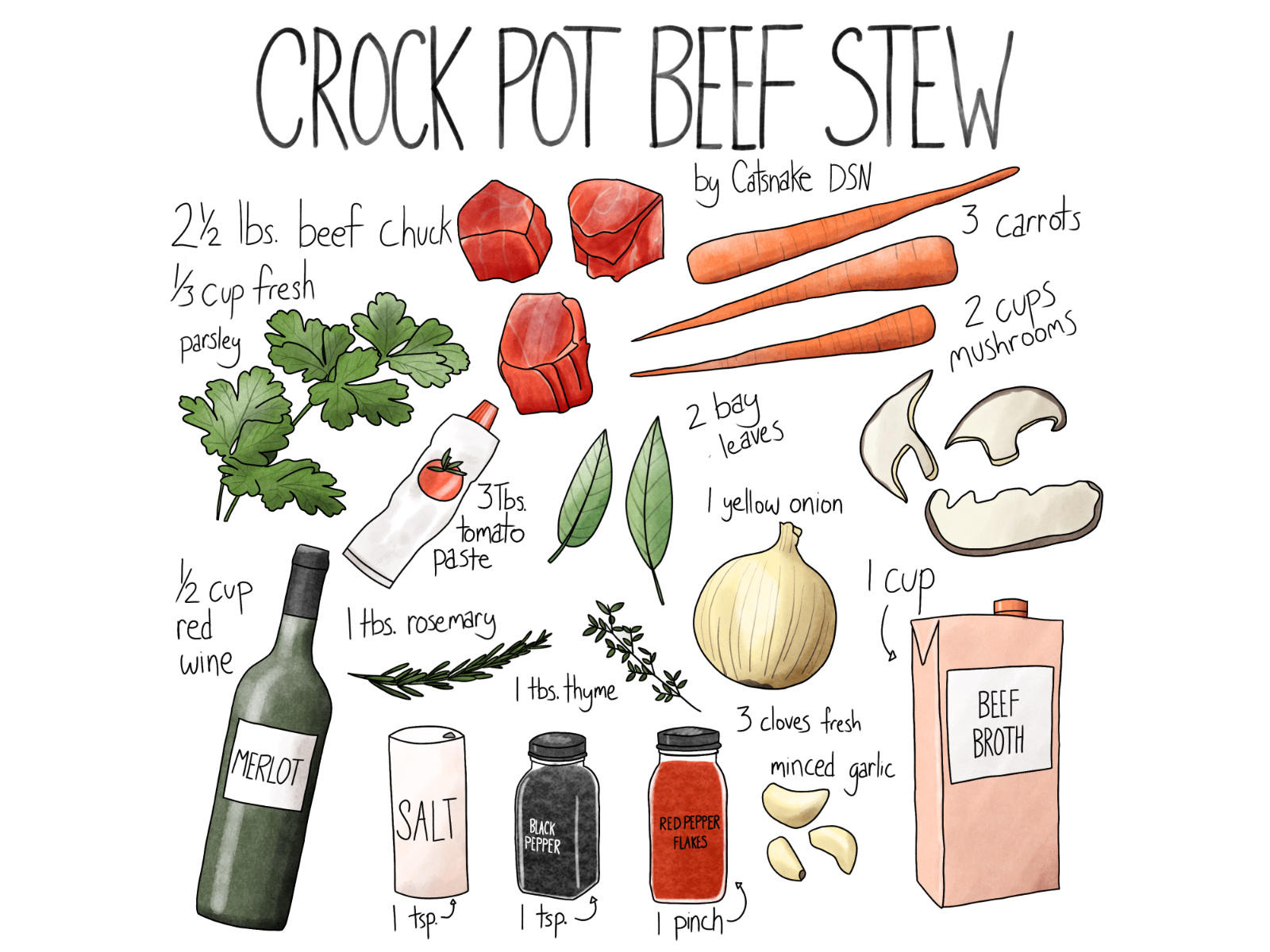Beef Stew by Zoe Brice on Dribbble