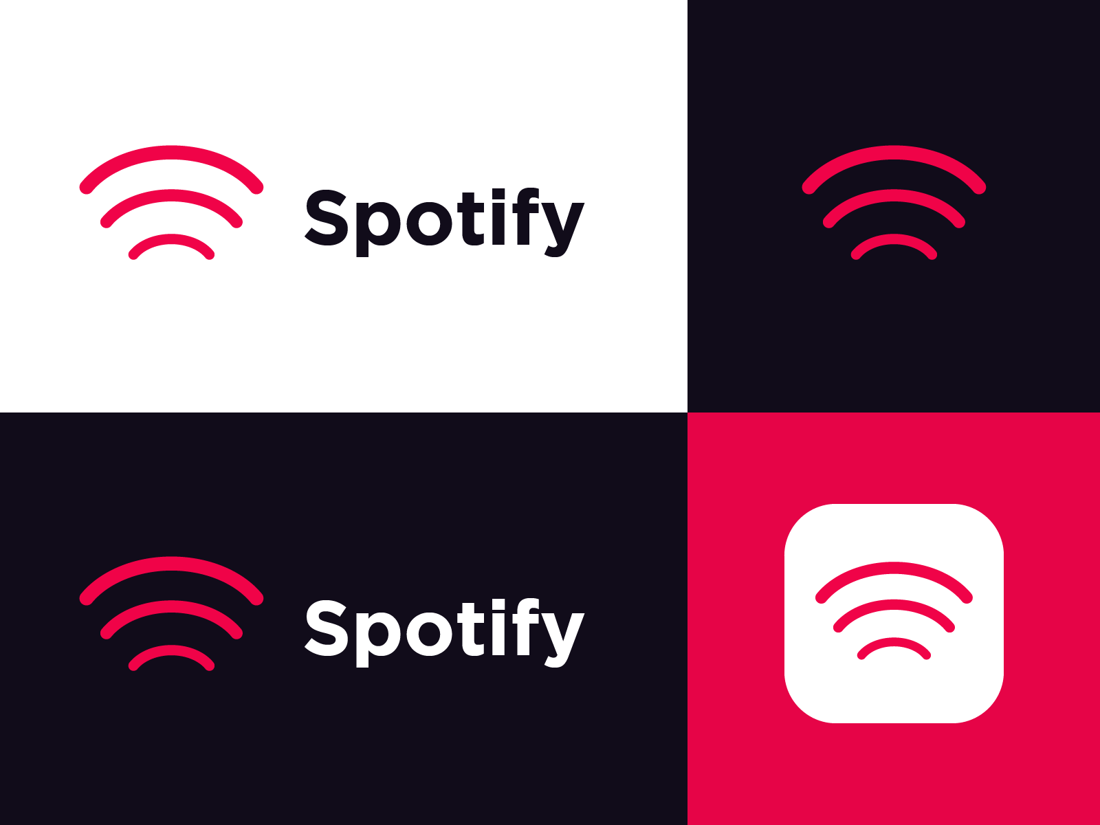 Spotify Logo Redesign by Mohamed Hamdy on Dribbble