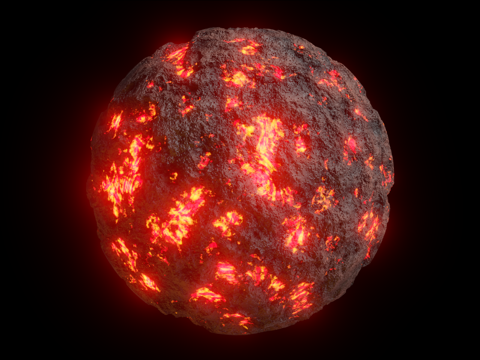 Lava Sphere by 3D WORKBOOK on Dribbble