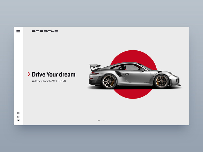 Dailyui porsche concept by PavelGnezdilov on Dribbble