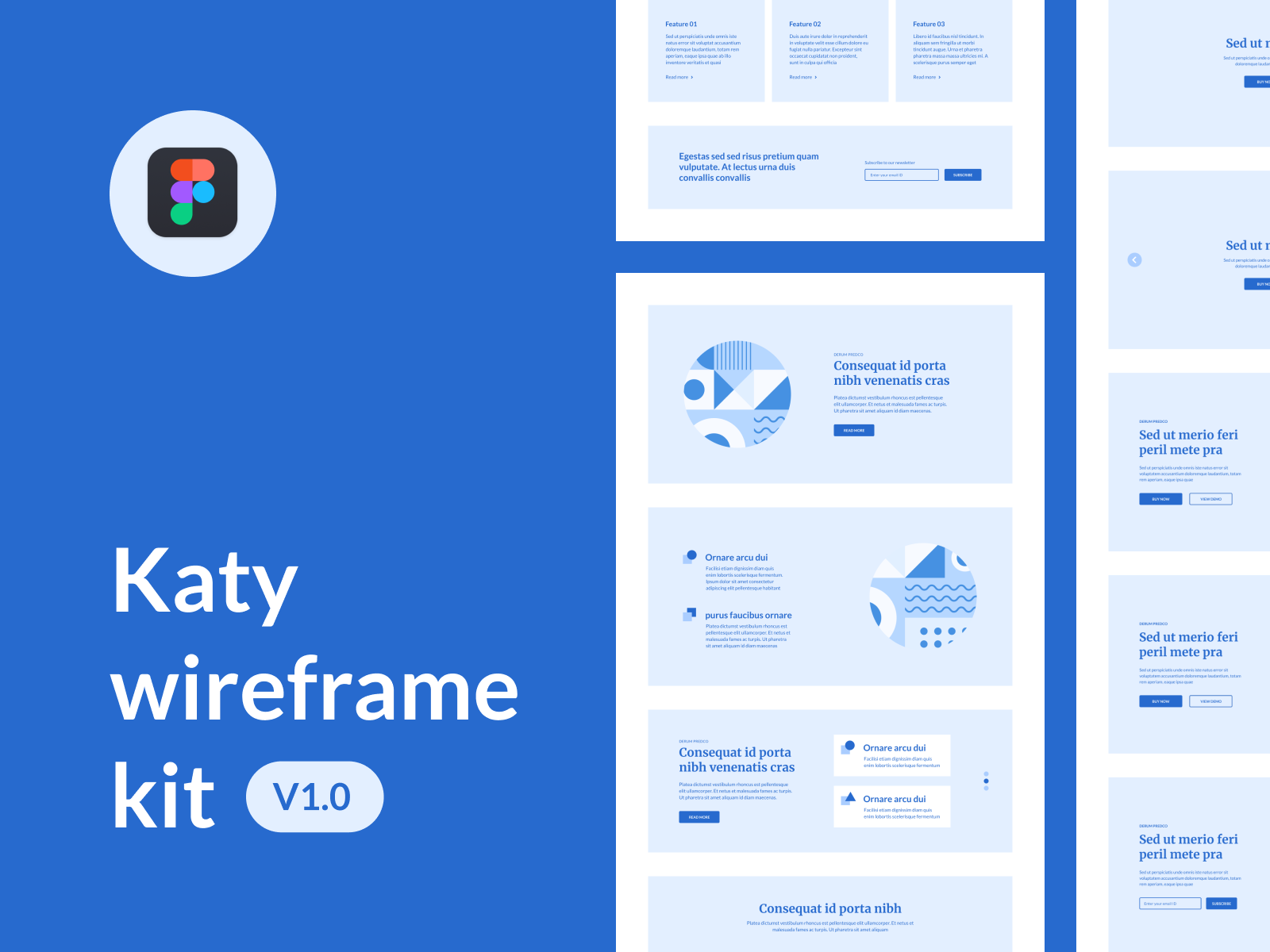 Katy wireframe kit v1.0 by Charco Design on Dribbble