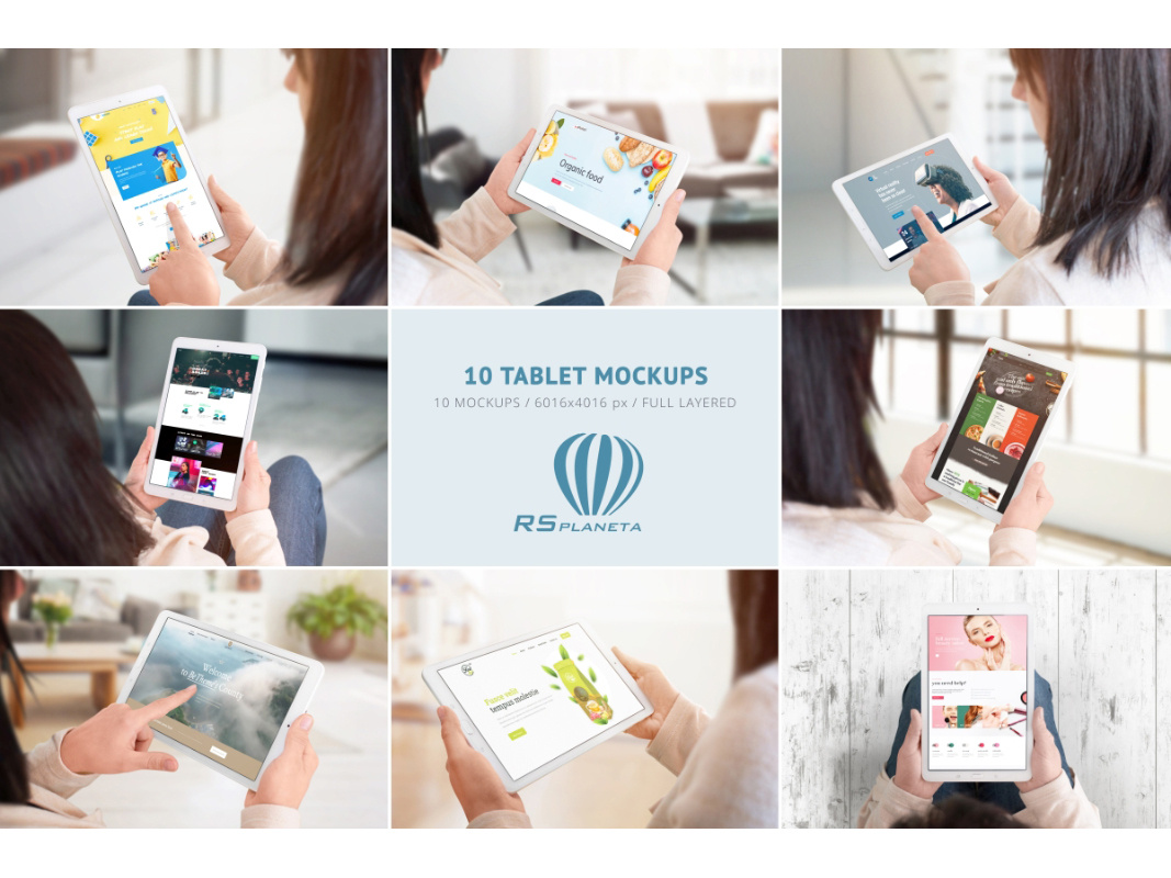 10 Tablet Mockups by RSplaneta on Dribbble