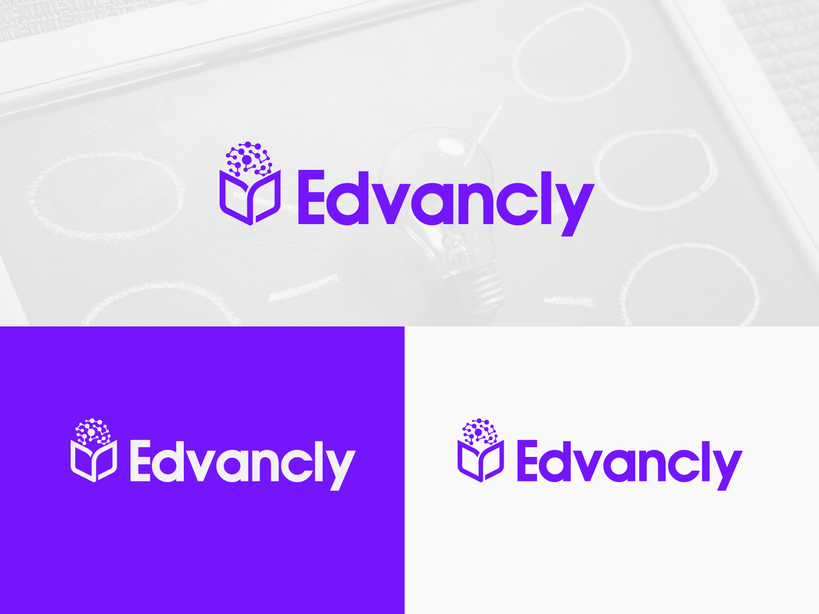 Edvancly Logo Design by Aiwaz Jilani on Dribbble