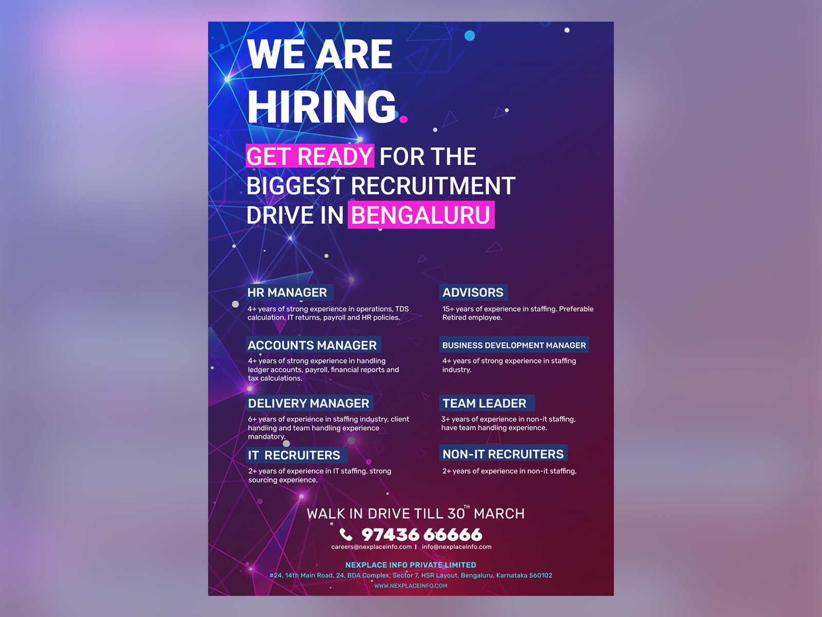 Single Page Flyer by Chetan L r on Dribbble