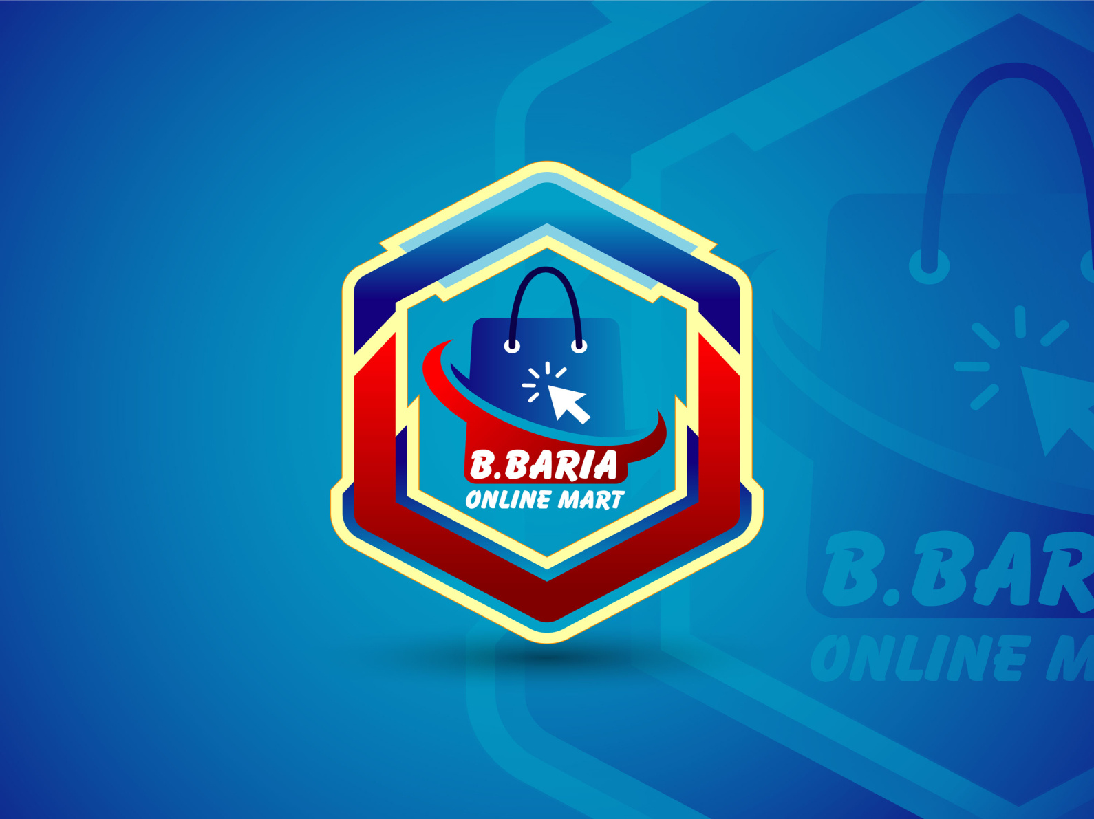 B.BARIA ONLINE MART LOGO by Mahedi Hasan on Dribbble