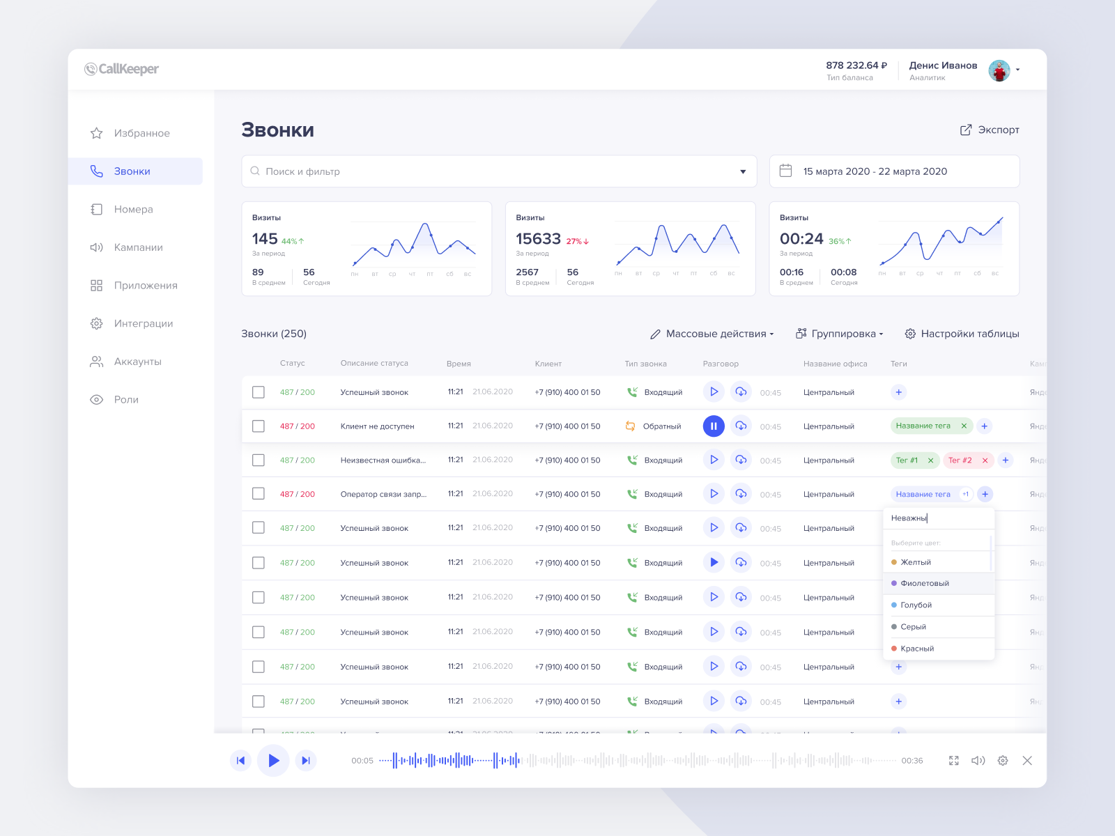 Redesign of the Admin Panel by Olga Bykova on Dribbble