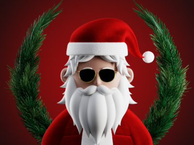 Santa by @im3dartist by Shubham Singh on Dribbble