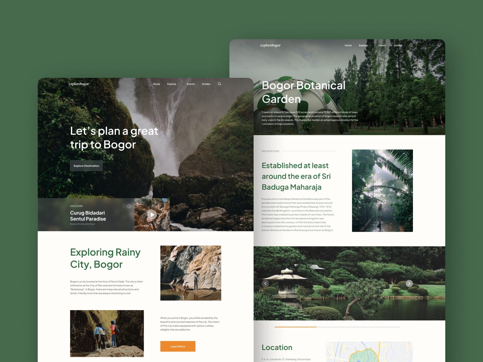 Local Tourism Website by Doni Wiguna Pratama on Dribbble
