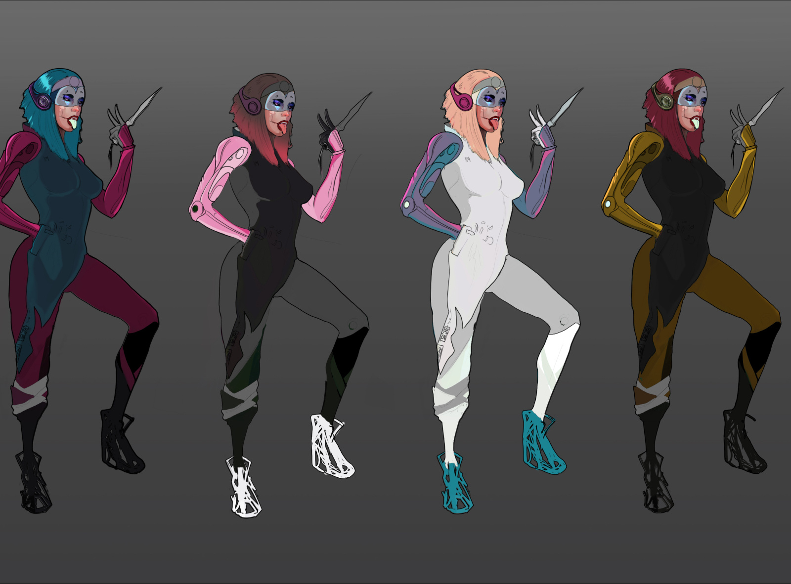 Color palette charcater design by Gabriele Gabelli on Dribbble