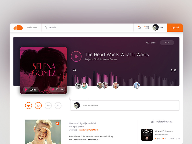 Soundcloud Song Layout / UI Challenge — Week 07 by Swapna Ranjita Nayak ...