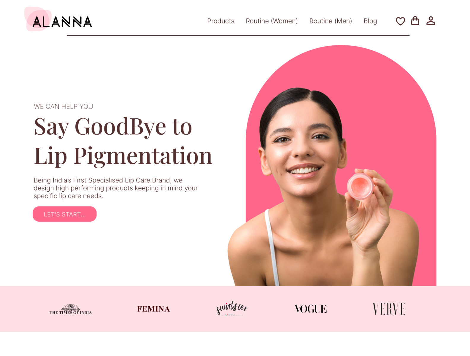 Alanna Landing page design on Figma by Aman Gudadhe on Dribbble