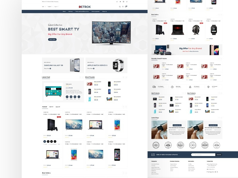 Electronic E-commerce by Harsh Borad on Dribbble