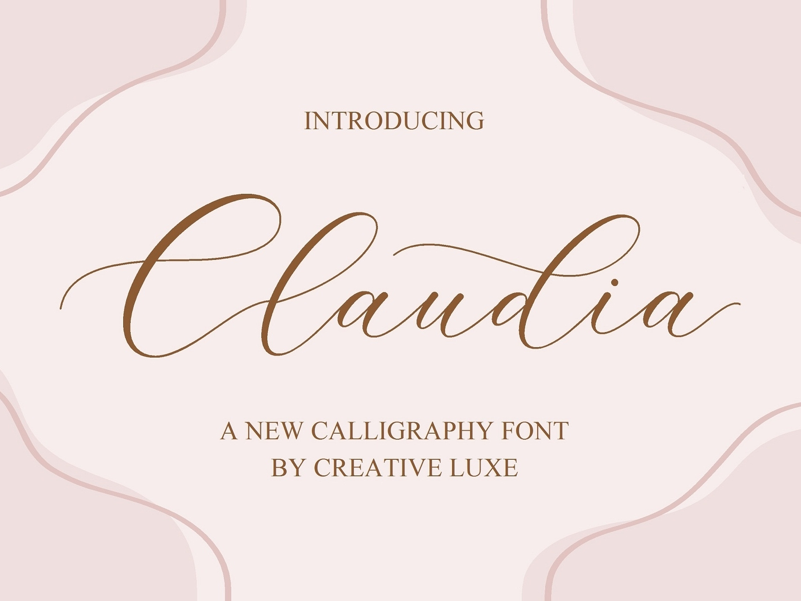 Claudia Calligraphy Font by Creative Luxe on Dribbble
