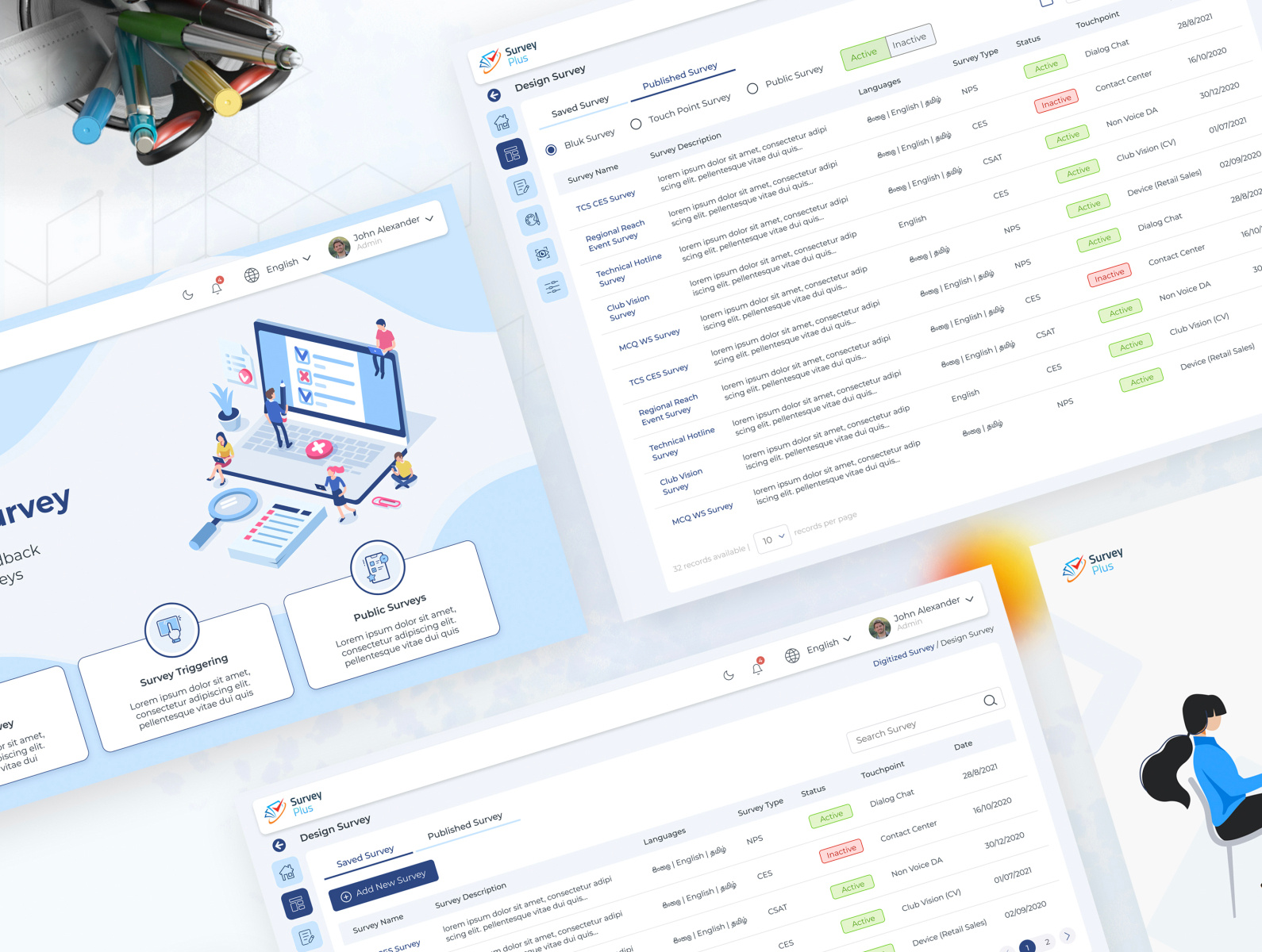'Survey Plus' Survey Making Web Portal by Indunil Seneviratne on Dribbble