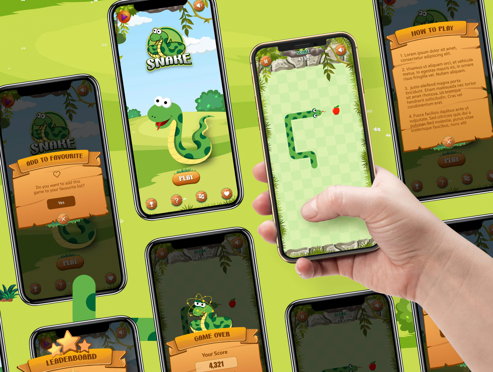 'Snake' Hyper Casual Mobile Game Design by Indunil Seneviratne on Dribbble