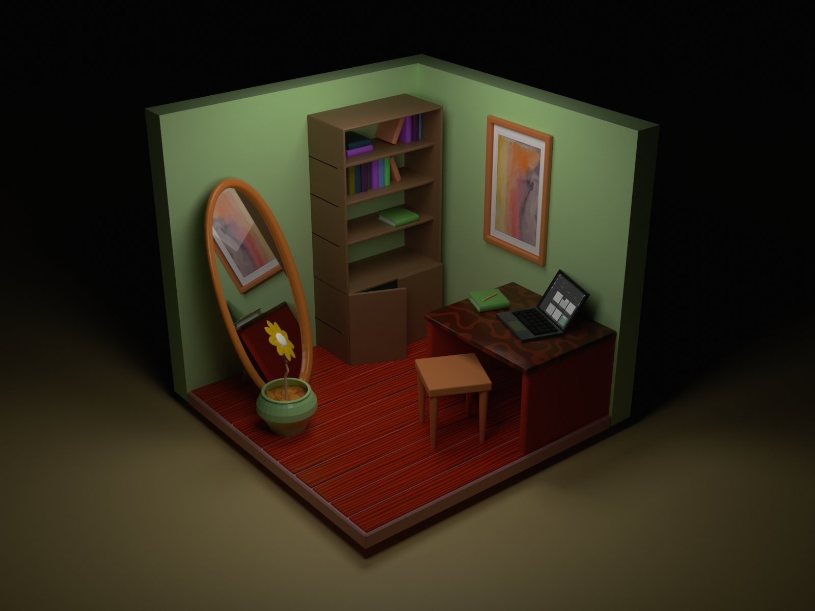 Random Room by Mmdasn on Dribbble Random Room by Mmdasn on Dribbble