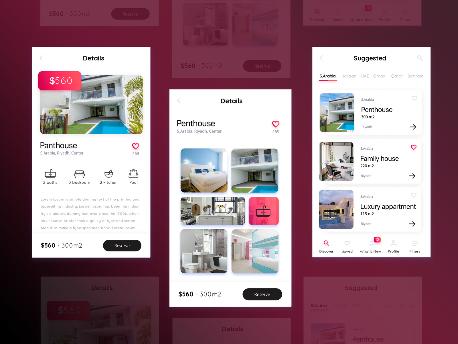Property Booking App by Ena Cabric on Dribbble