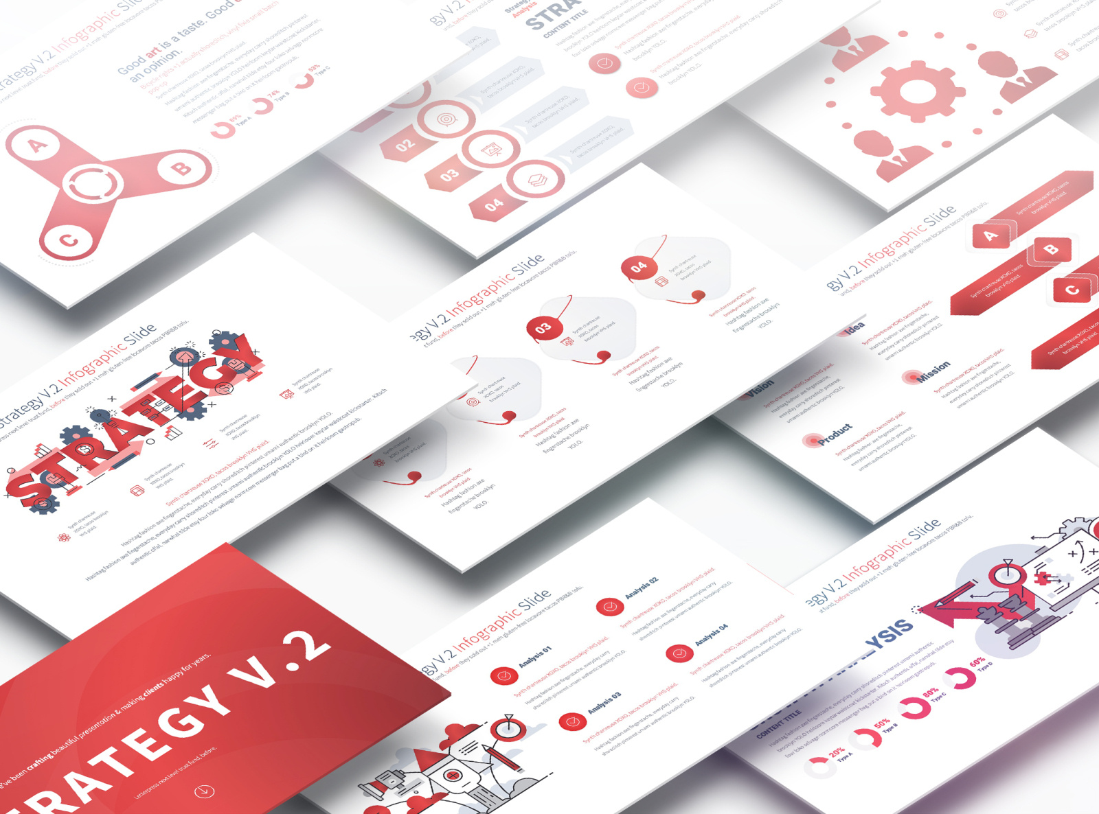 Strategy V.2 - PowerPoint Infographics Slides by Pulsecolor on Dribbble