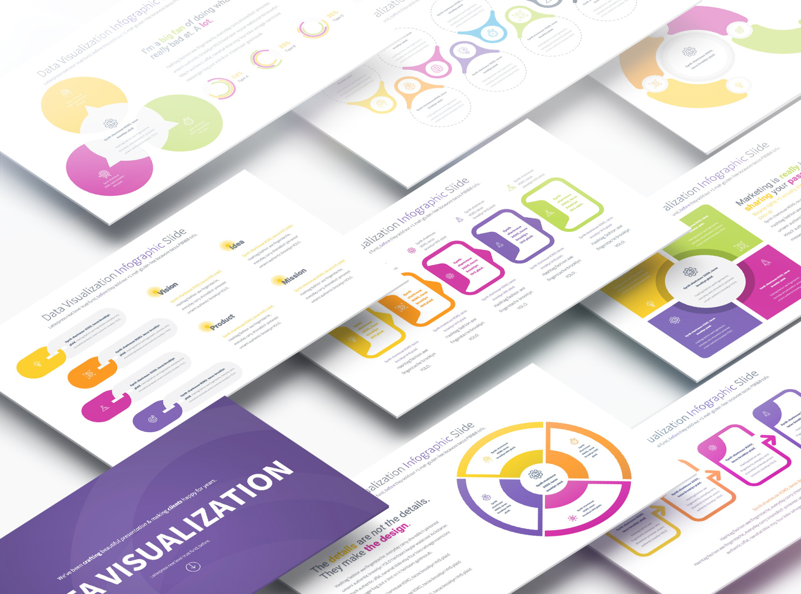 Data Visualization - PowerPoint Infographics Slides by Pulsecolor on ...