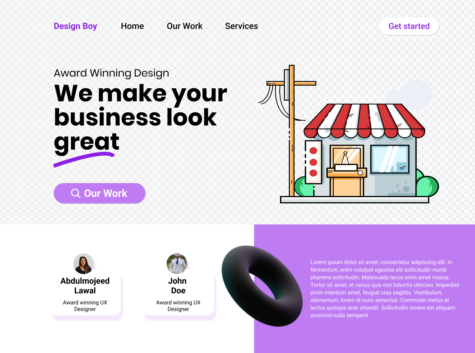 UI Design Landing Page by Abdulmojeed Olawale Lawal on Dribbble