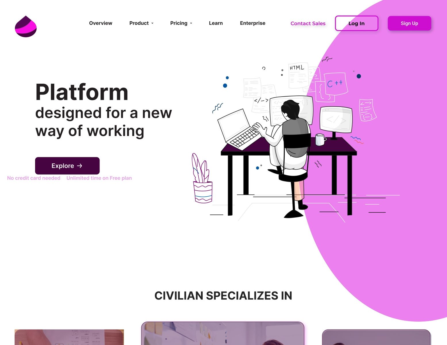 UI Design Project Management Landing by Abdulmojeed Olawale Lawal on Dribbble