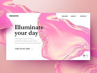 UI Card: Pink Matter by Lucas Berghoef on Dribbble