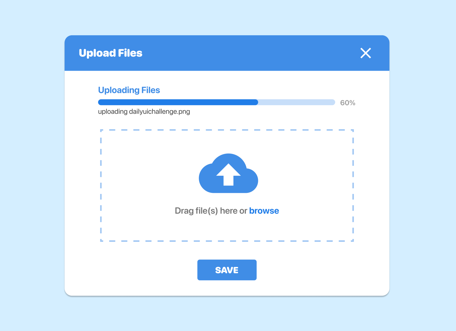 File Upload (Daily UI) by Amulya Jonnala on Dribbble