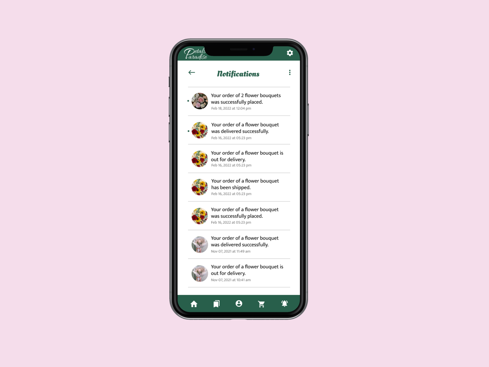 Notifications (Daily UI) by Amulya Jonnala on Dribbble