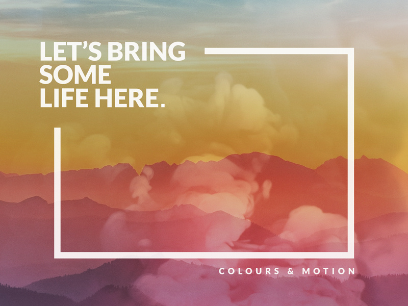 Bringing Life - Colours & Motion by Vlad Timichev on Dribbble