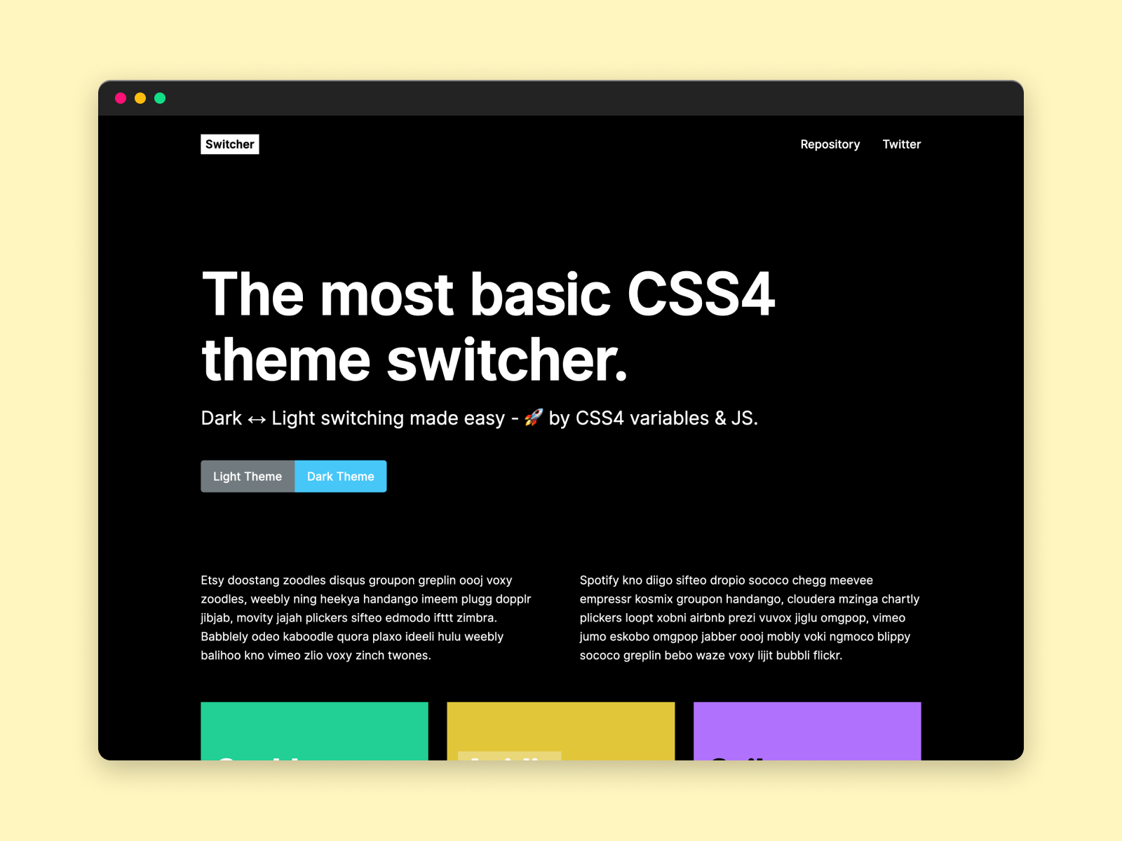 Dark ↔ Light Switcher by Stefan Mansson on Dribbble