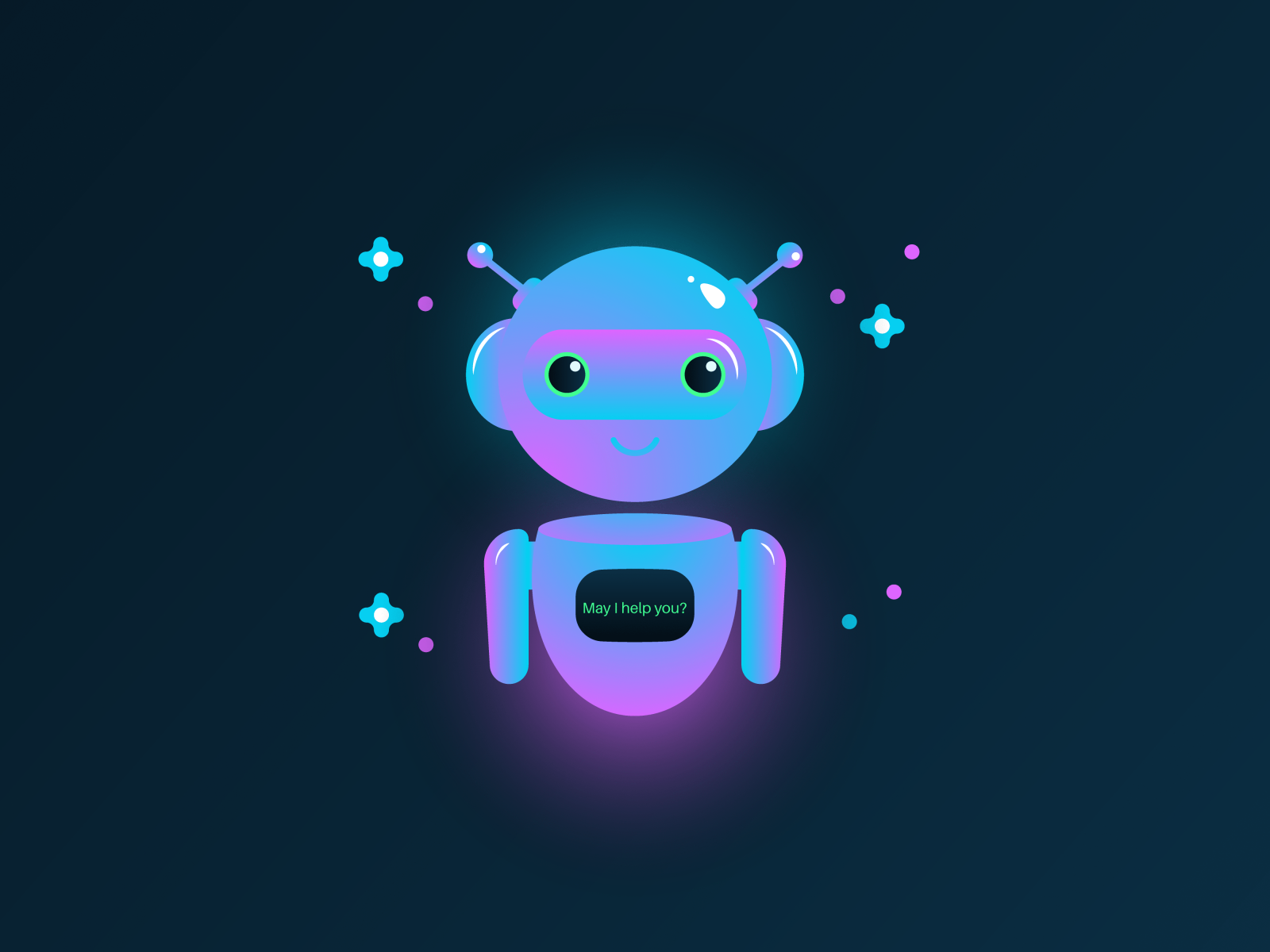 Chatbot mascot design by Farhad on Dribbble