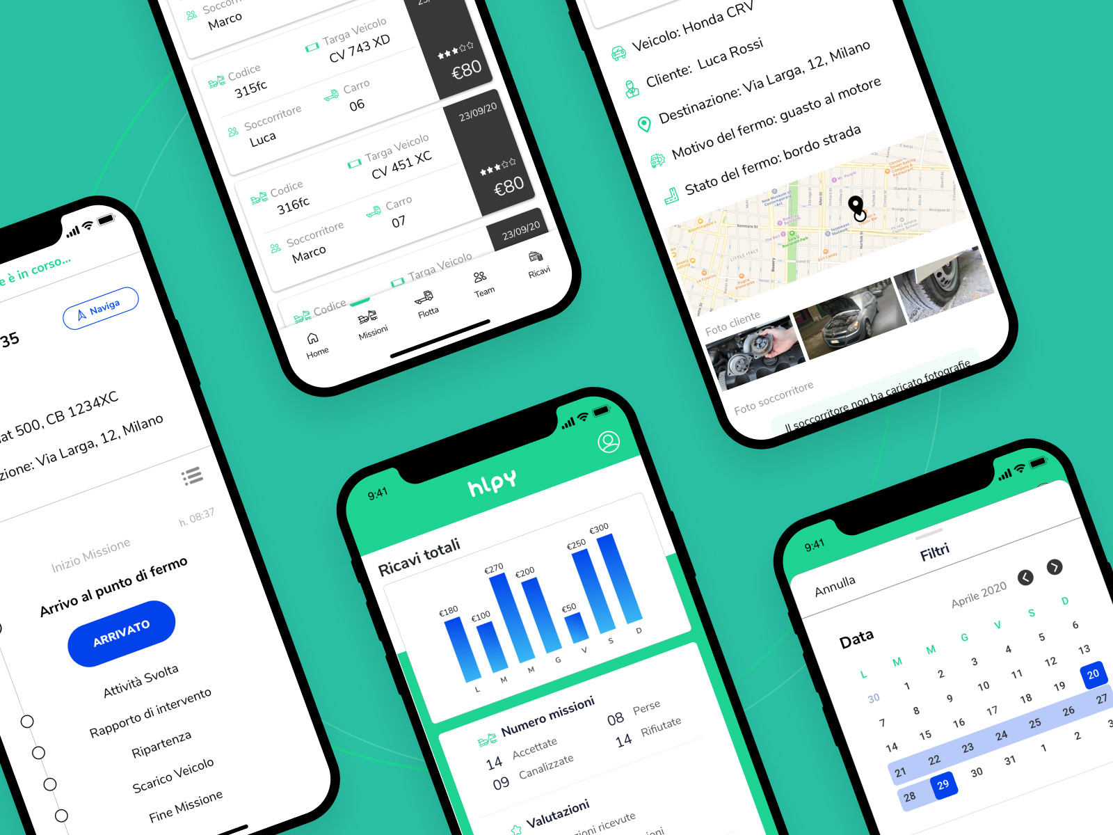 Hlpy mobile app by Nicolò Borghi for AlwaysBeta on Dribbble