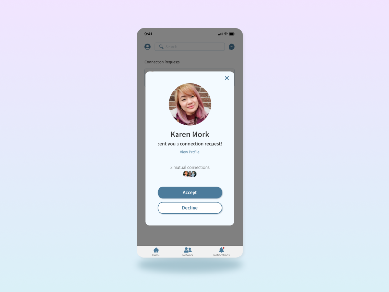 Daily UI - Pending Invitation by Karen Mork on Dribbble