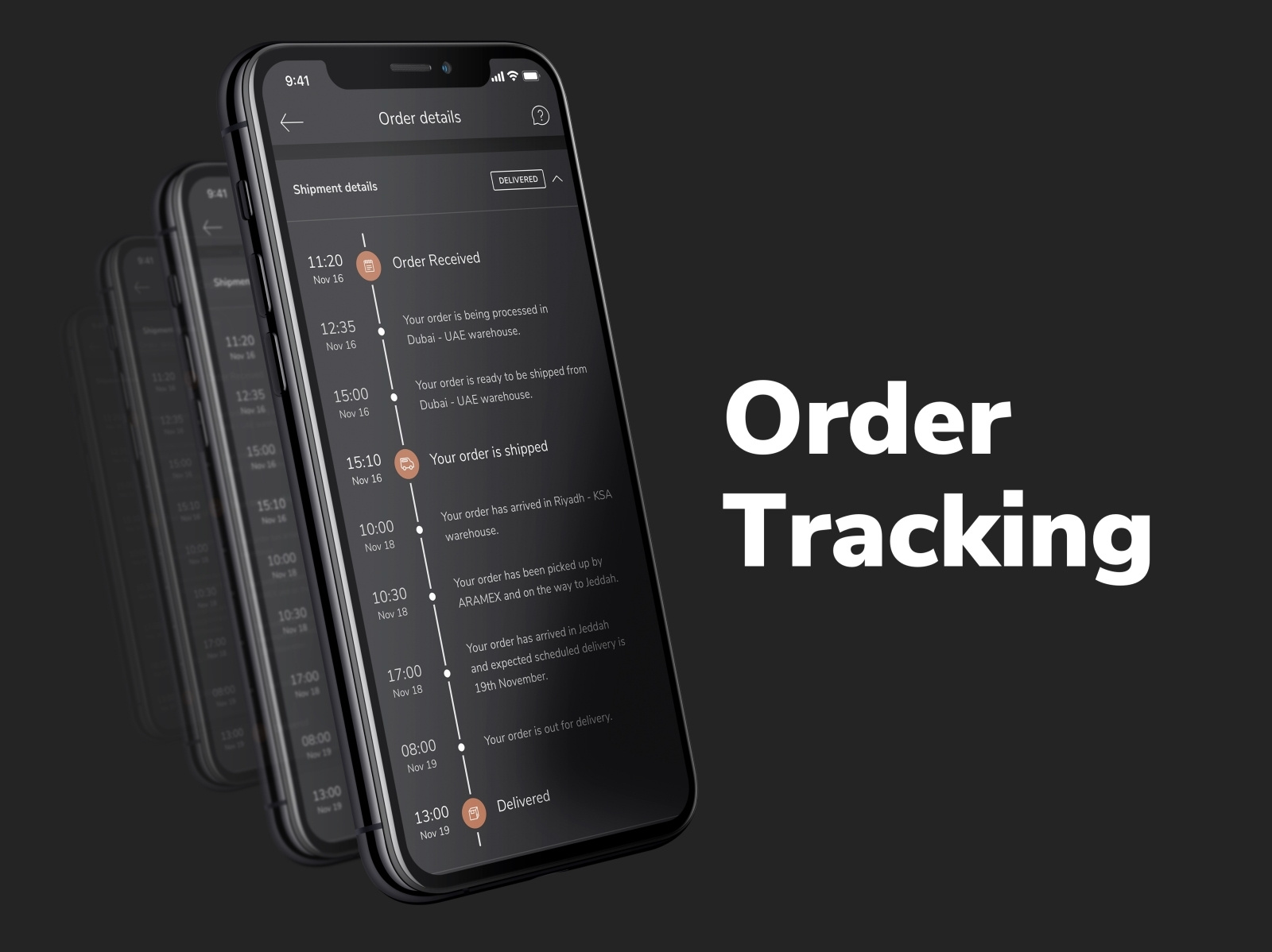 Order Tracking by Manuj G on Dribbble