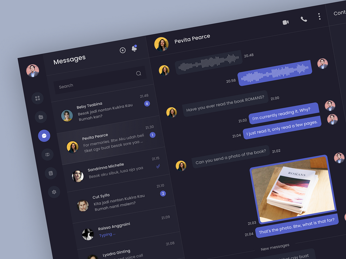 Messages Dashboard by Latiful Fajar for 10am Studio on Dribbble