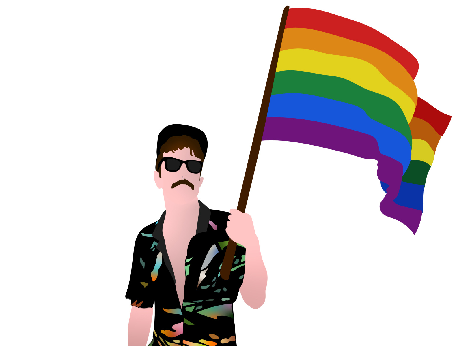 Self portrait - Pride month by Riccardo on Dribbble