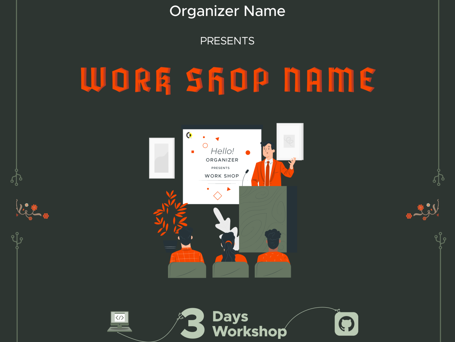 workshop poster by Vaibhav Yadav on Dribbble