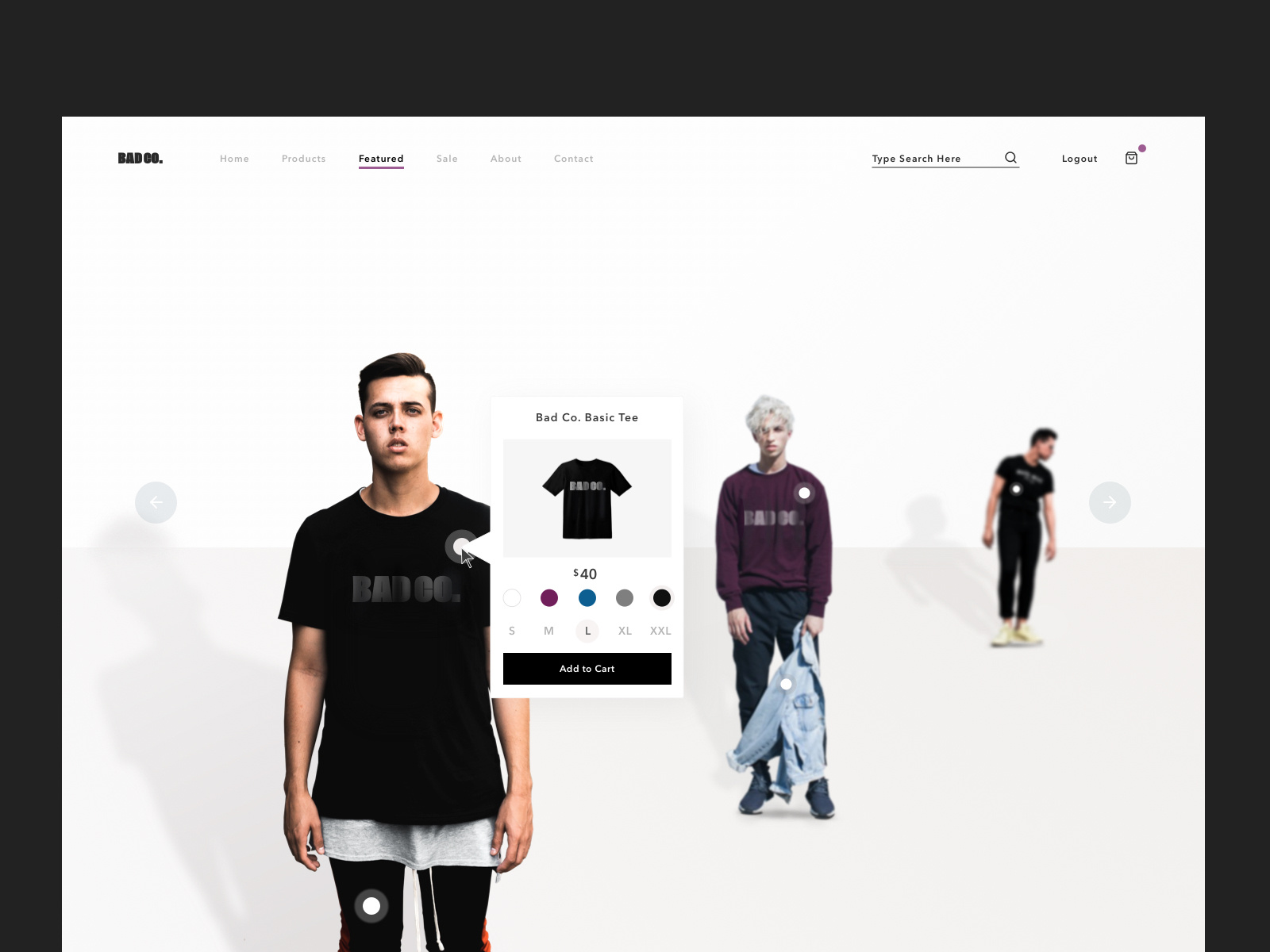 Ecommerce Carousel Concept by Gabe Becker for Ramotion on Dribbble
