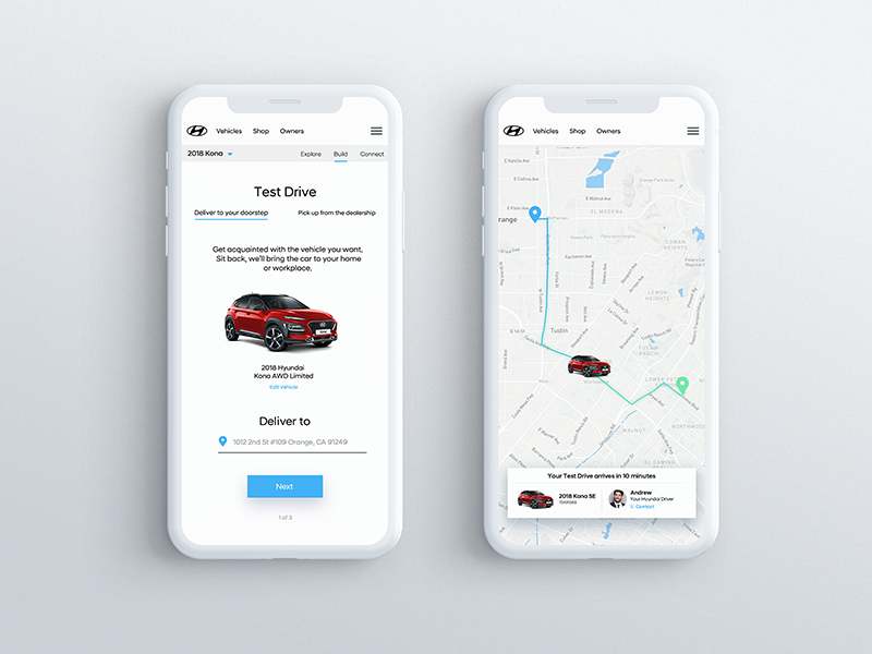 Hyundai Schedule Test Drive by I D O L on Dribbble