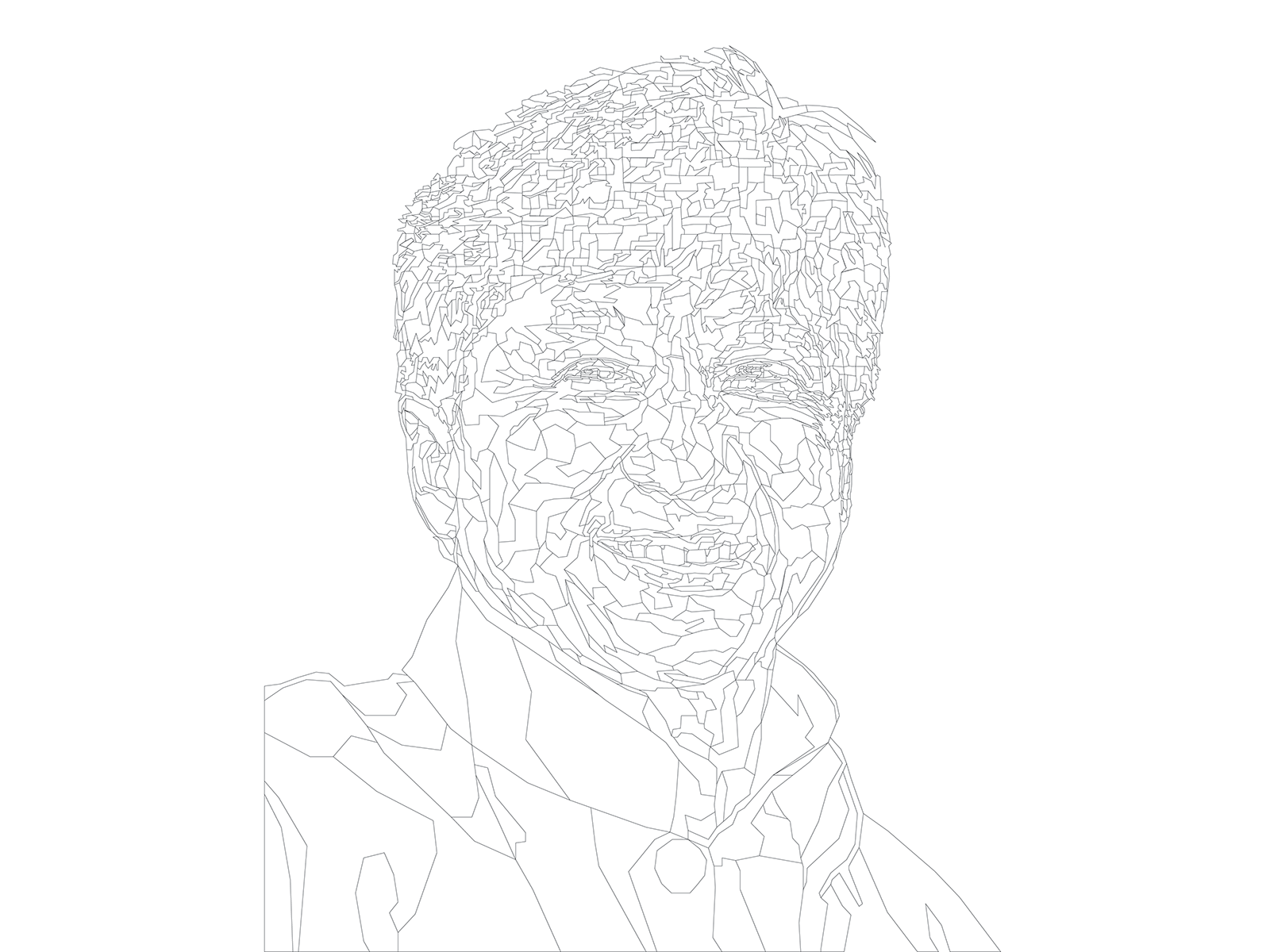 Jackie Chan Outline by Nick Chan on Dribbble