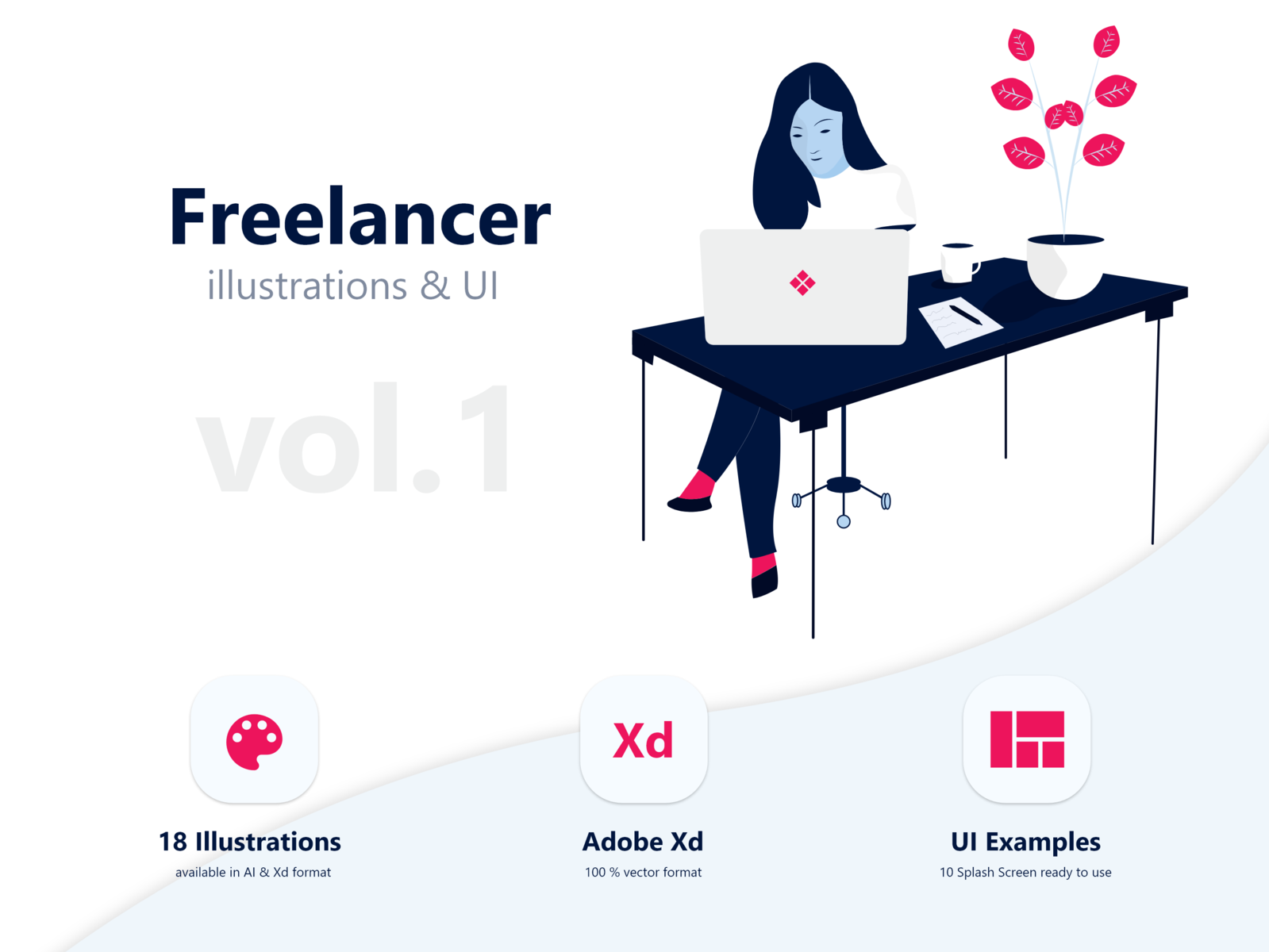 Freelancer Illustration Pack Vol 01 by Lucian Petronel Potlog on Dribbble