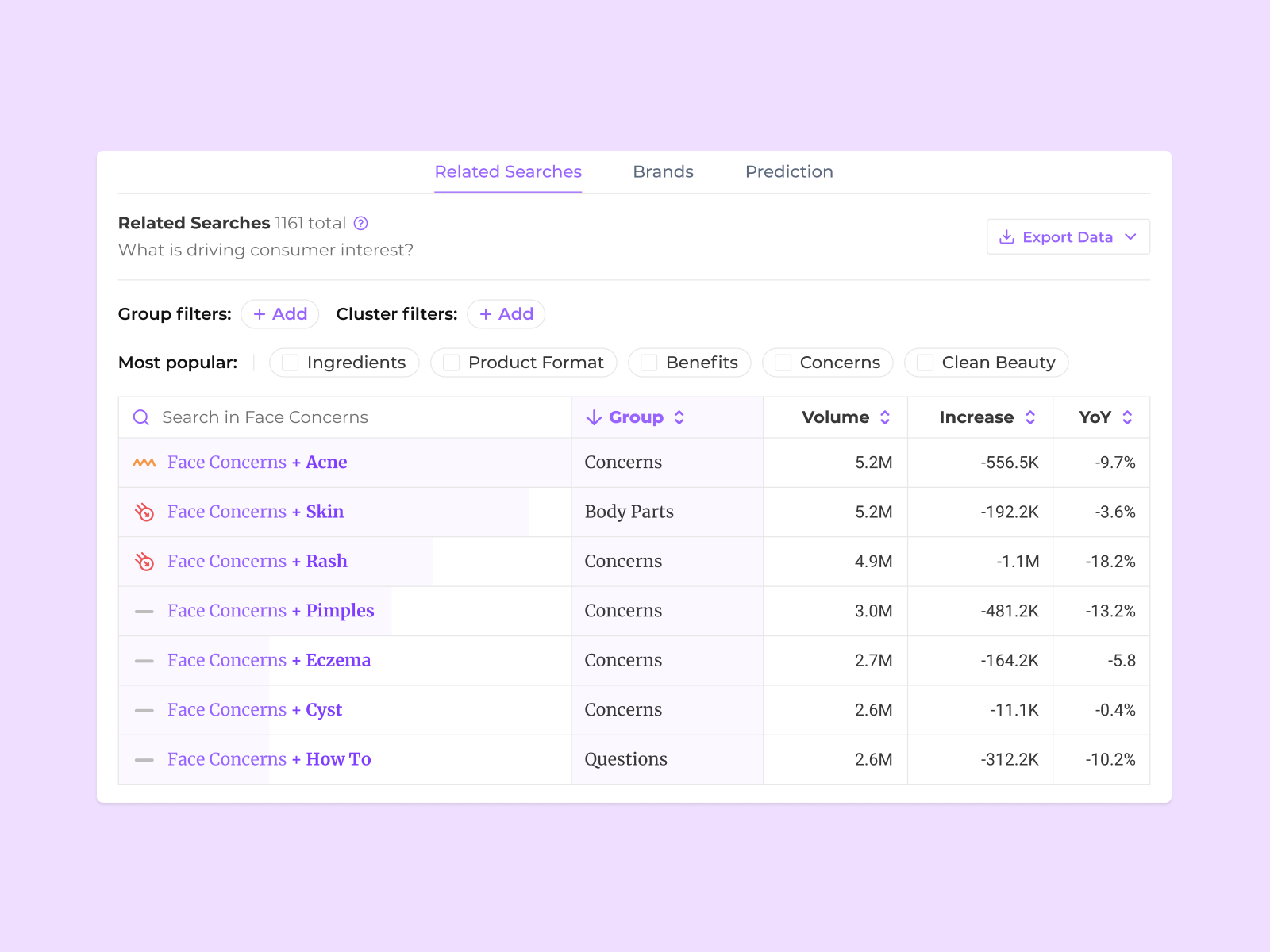 Table filters by Eugen Eşanu on Dribbble