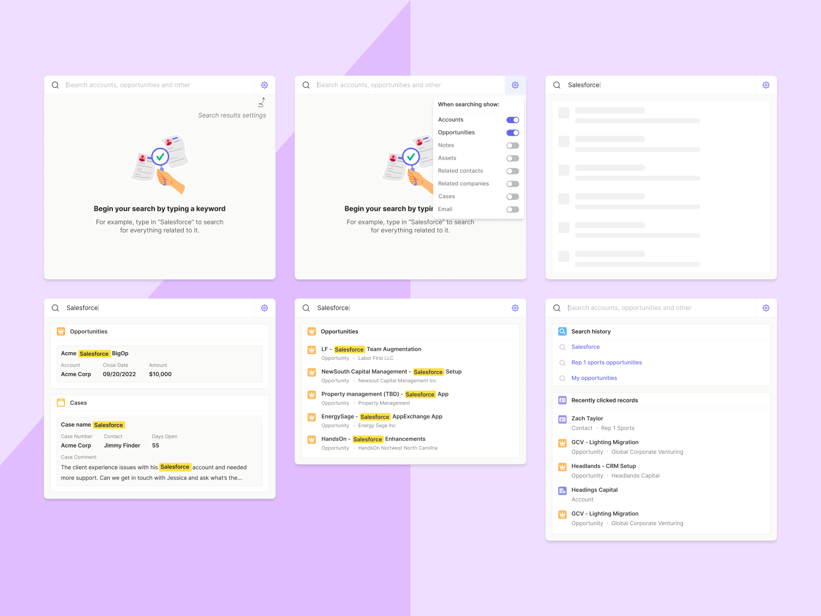 Salesforce search (3) by Eugen Eşanu on Dribbble
