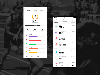 Gamified Fitness by Eugen Eşanu on Dribbble