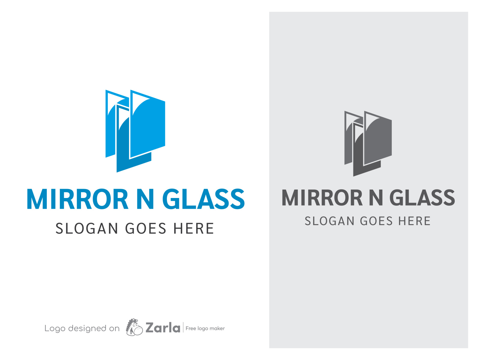 Mirror n Glass Logo by Zarla AI on Dribbble