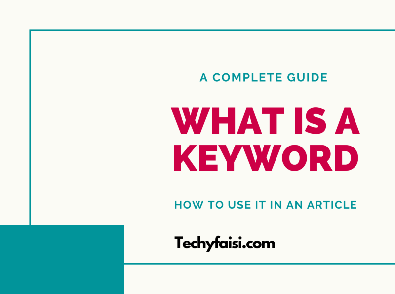 What is a Keyword? by Faisal Shahzad on Dribbble