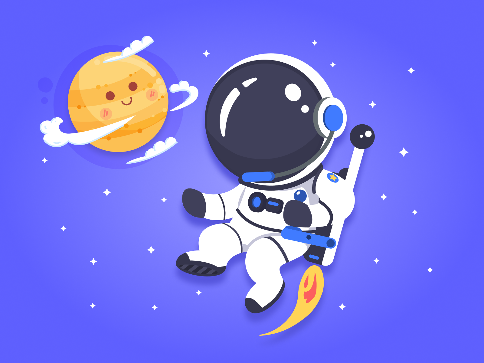 Space Guy - Concept Illustration 🚀 by Wagner Ramos 🇧🇷🇩🇪 on Dribbble