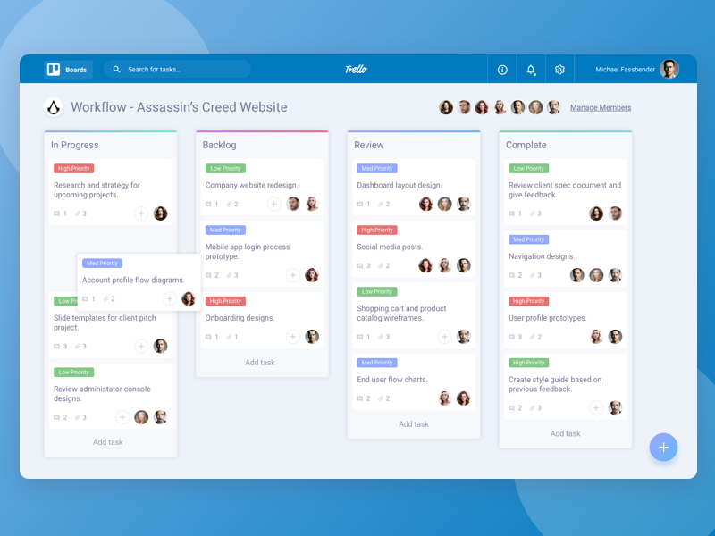 Trello Redesign designs, themes, templates and downloadable graphic ...